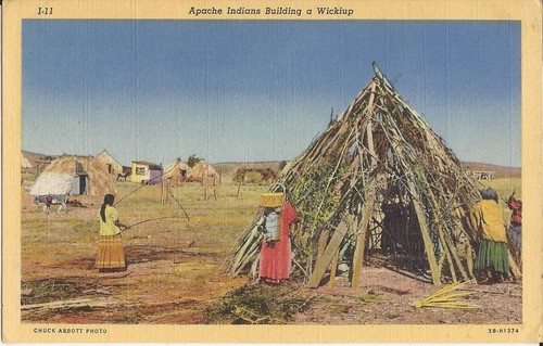Apache Native Americans Building Wickiup - 1943 | eBay