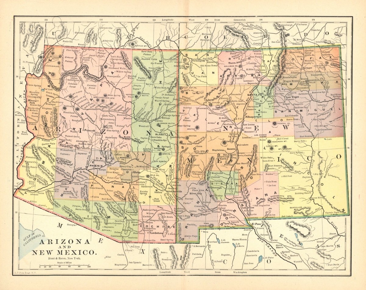 Mapa De Benson, Arizona