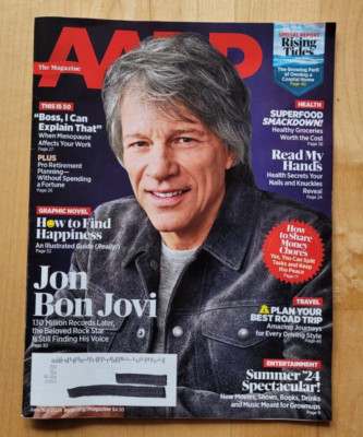Jon Bon Jovi AARP Magazine June July 2024 Happiness Road Trip Posture ...
