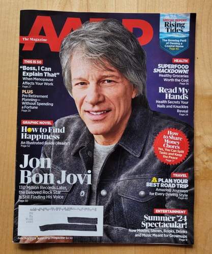 Jon Bon Jovi AARP Magazine June July 2024 Happiness Road Trip Posture ...