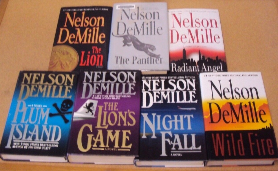 Lot 7 Nelson DeMille HC Book Complete John Corey Series Wild Fire/Night ...
