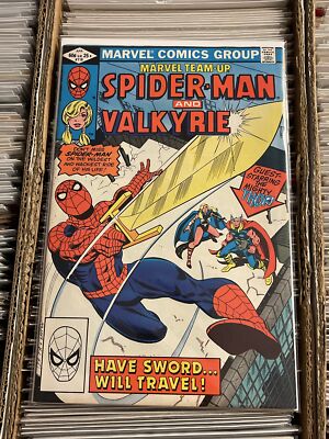 MARVEL TEAM UP #116 SPIDER-MAN VALKYRIE JOHN ROMITA JR COVER 1982 herb ...