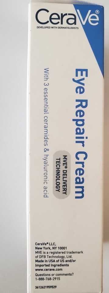 CeraVe Eye Repair Cream for Dark Circles and Puffiness - 0.5 oz (Pack ...