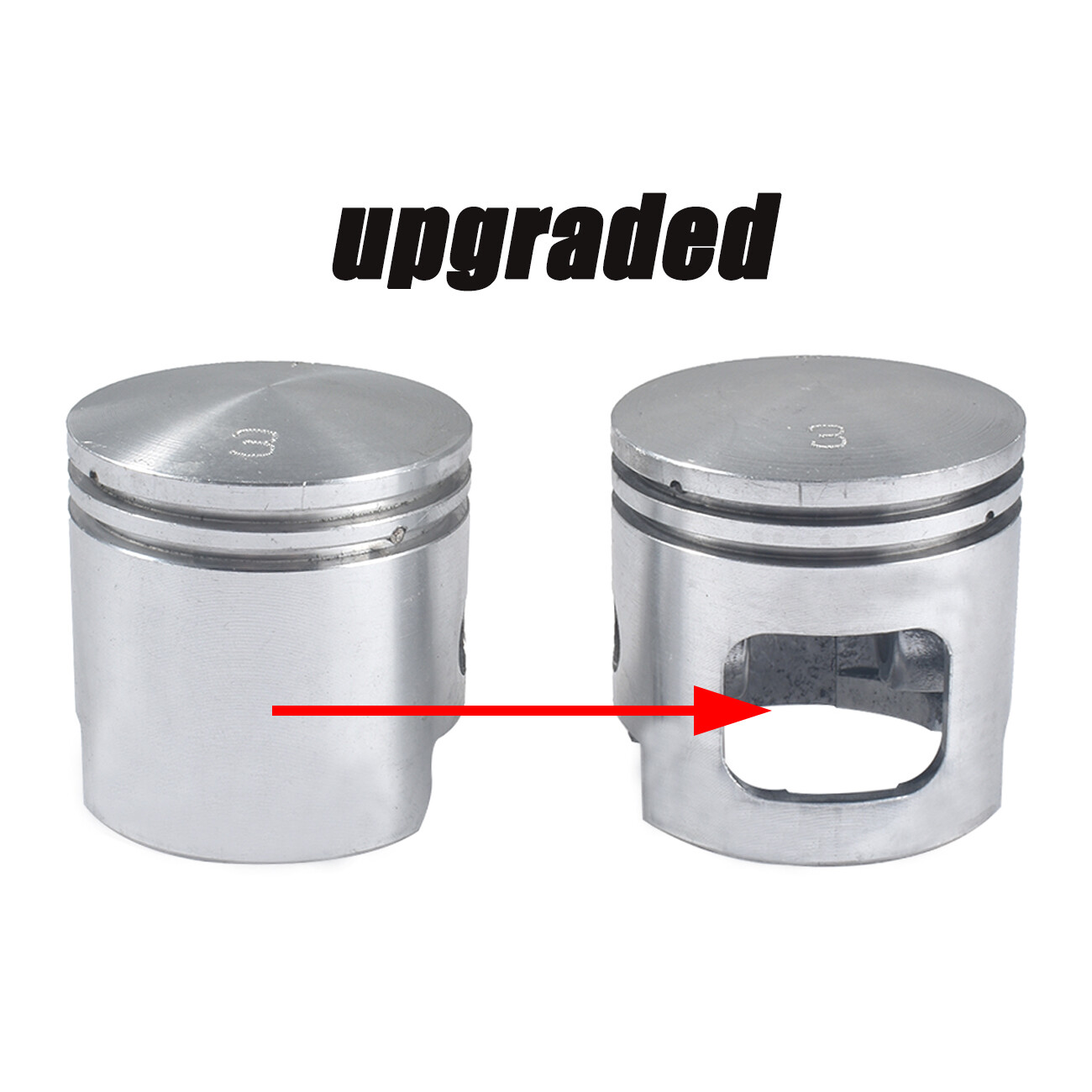 47mm Window Piston For 2 stroke 49cc 66cc 80cc Motorized Bicycle | eBay