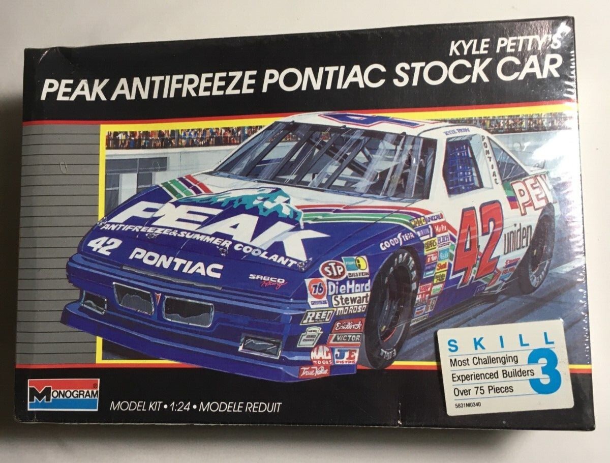 Monogram Peak Antifreeze pontiac stock car #42 scale 1:24 model kit ...
