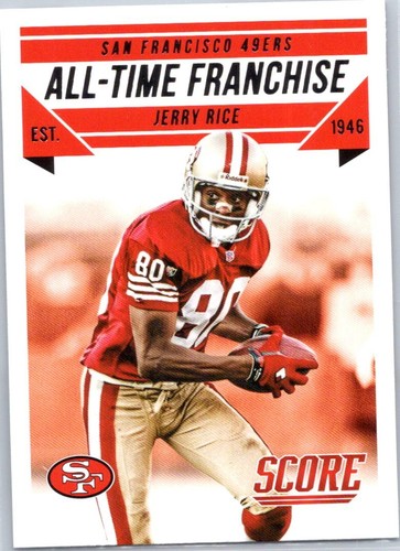 2015 Score #4 Jerry Rice All-Time Franchise | eBay