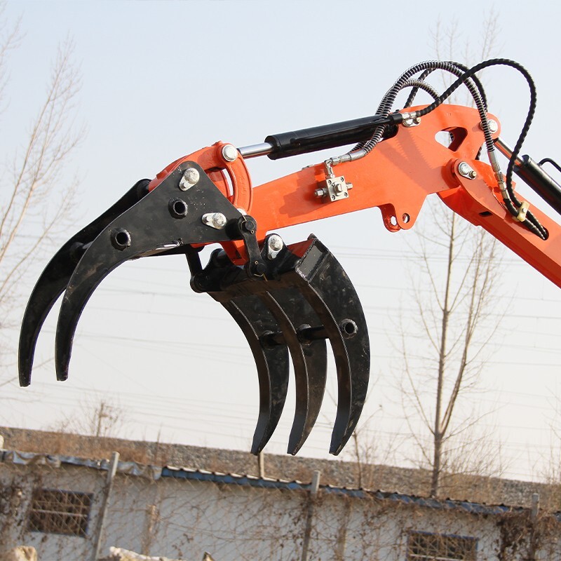 Mini Excavator Attachment Grapple Grabber for Grabbing Scrapping Piling ...