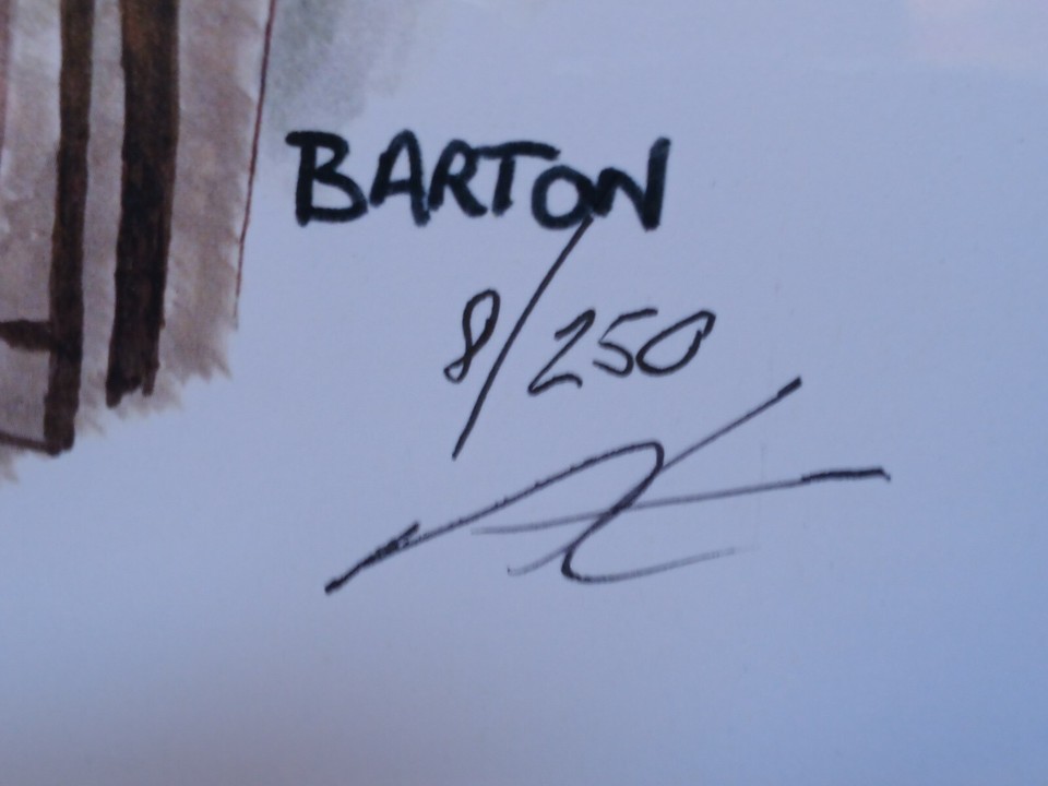 Brian Barton Signed THE PUNISHER-Oakland Raiders- 12x18 LE Lithograph ...