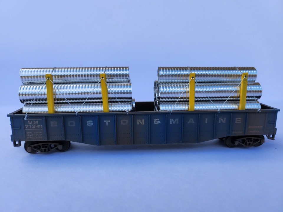 HO Scale Model Railroads & Trains -Culvert Pipe Load_Gondola | eBay