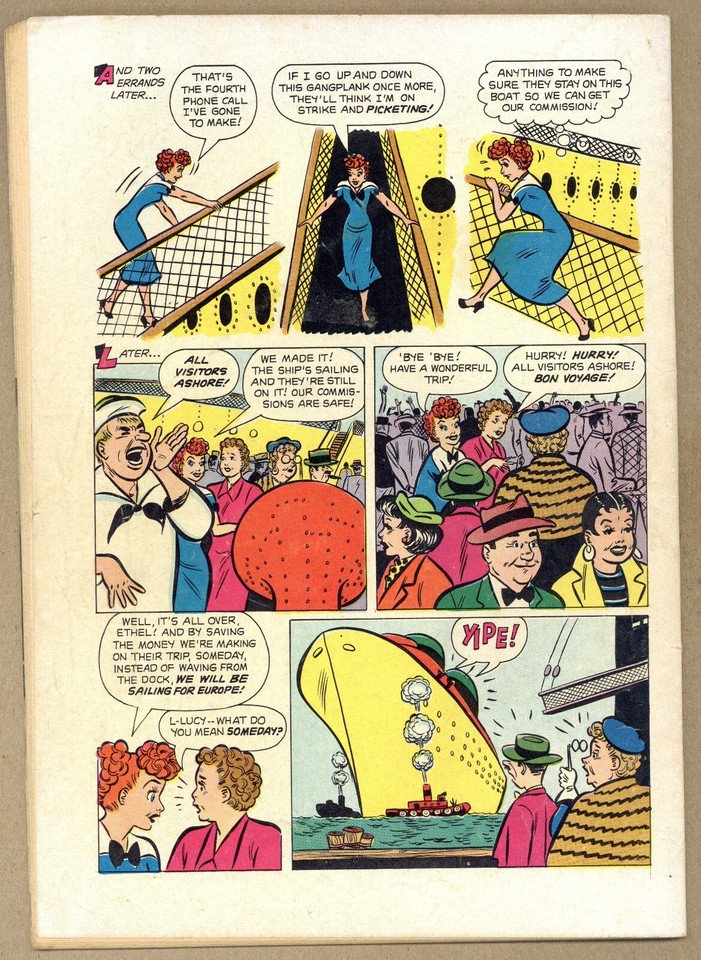 I Love Lucy #5 (VG) Desi! Fred! Ethel! Comedy TV Show 1955 Dell Comics ...