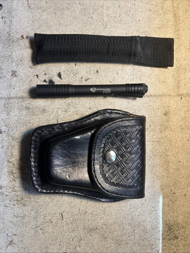 Police Handcuff Case And Streamlight Stylus Pro Flashlight. | eBay