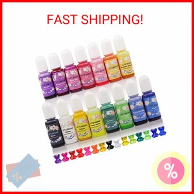 LET'S RESIN Epoxy Resin Dye,15 Color Translucent Epoxy Resin Pigment ...