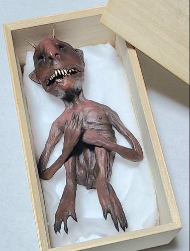 One-Of-A-Kind Yokai Senbayamadoji Red Demon Mummy Strange Specimen | eBay