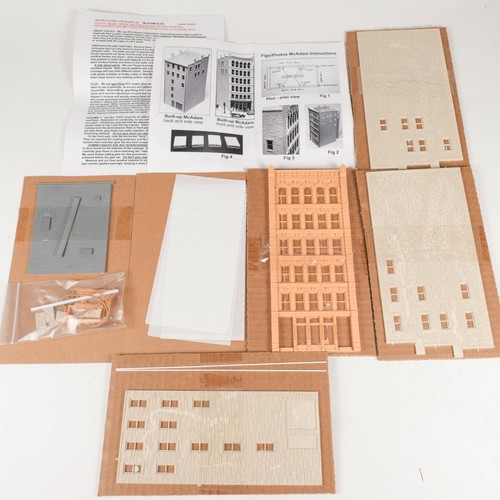 Lunde Studios HO Scale McAdams Building 6-Story Brick Building Kit #HO ...