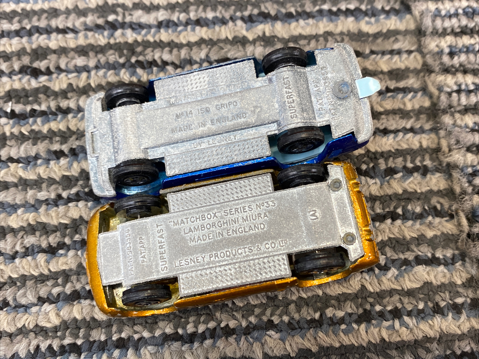 MATCHBOX SUPERFAST SF-4 DOUBLE LOOP RACE SET W/ BOX 33 GOLD LAMBORGHINI ...