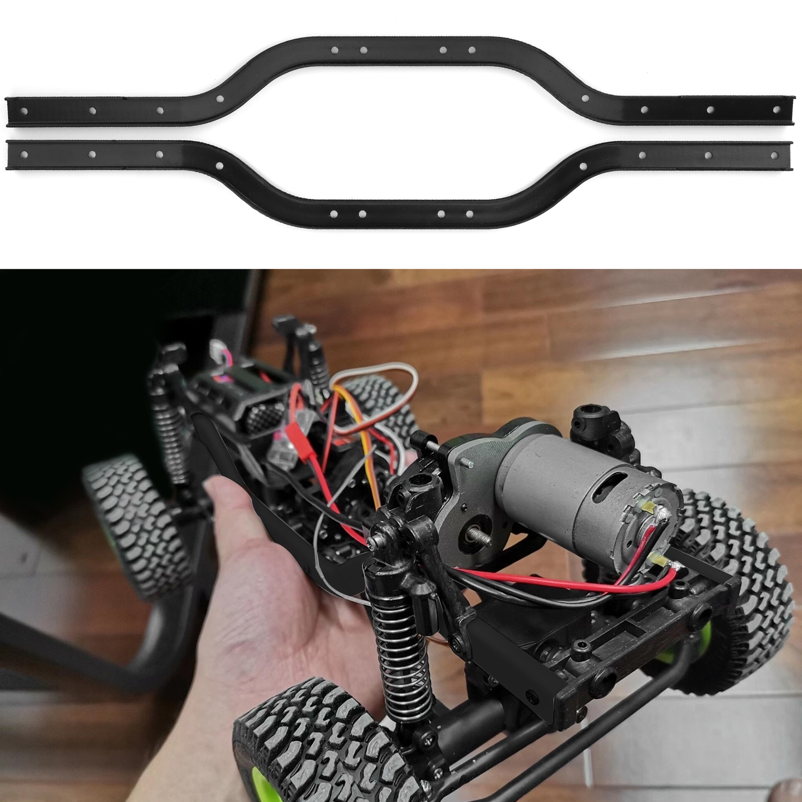 Pair Body Chassis Frame Rails Aluminium Alloy Fit For MN86 Series 1:12 ...