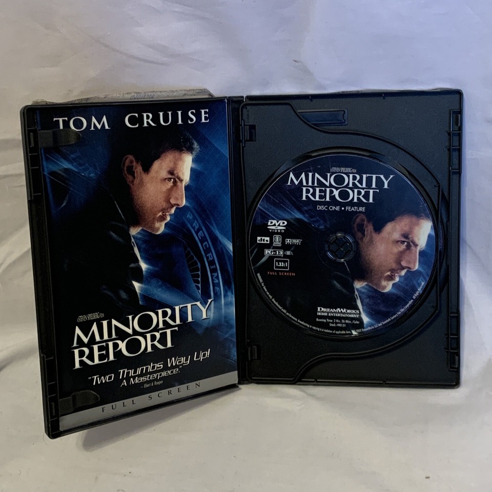 Minority Report (DVD, 2002, 2-Disc Set, Full Frame Pan Scan) Tom Cruise ...