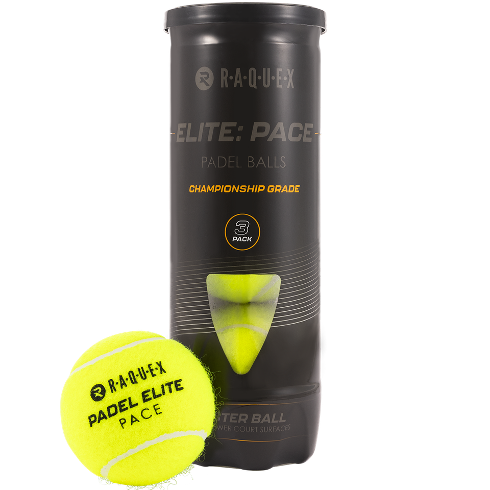 Padel Tennis Balls Tube of 3, Two Pressure Options, Raquex Elite Padel ...