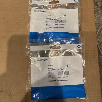 (QTY 2) Commscope UNJ500-BK Cat5e M-Series Modular Jack, Black ...