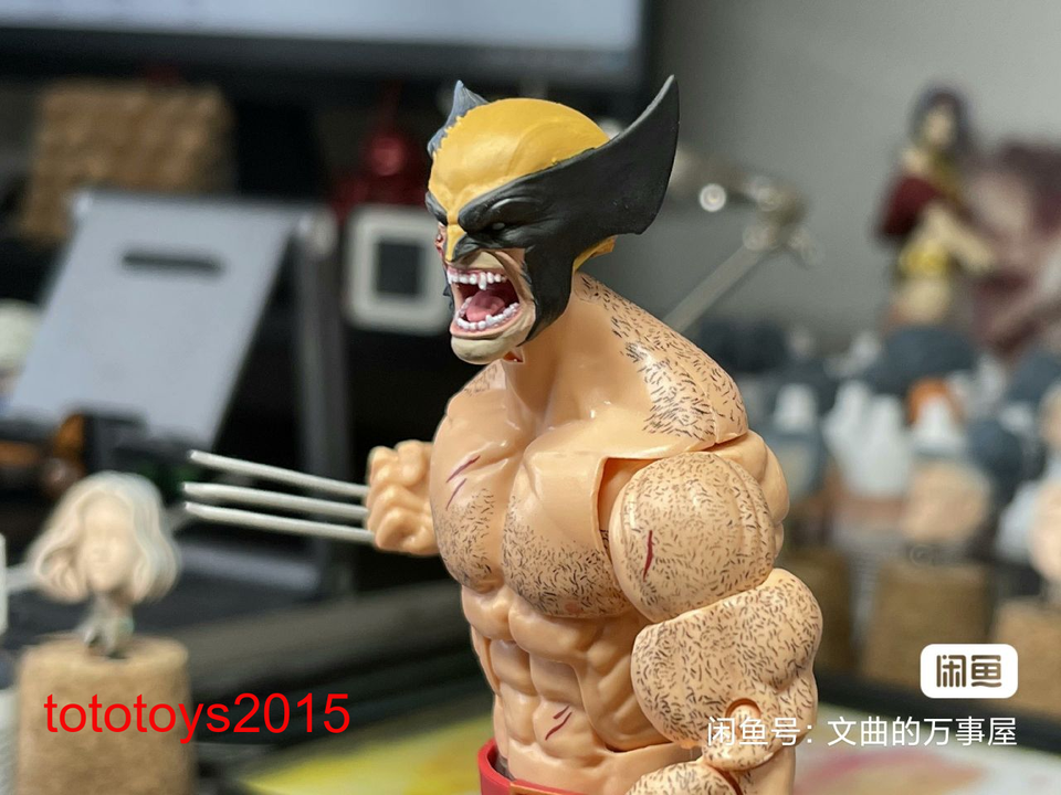 1:6 1:12 1:18 Wolverine Logan roar Head Sculpt For 12'' 6'' 3.75 ...