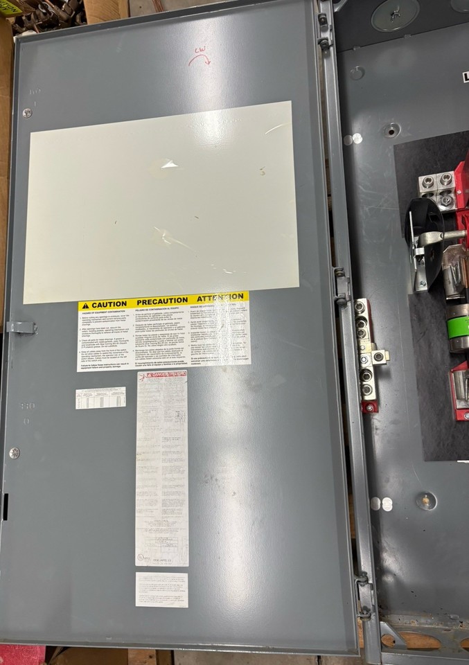Square D H326NR 600A 240V 3R Disconnect With (3) FRN-R-600 Fuses (used ...
