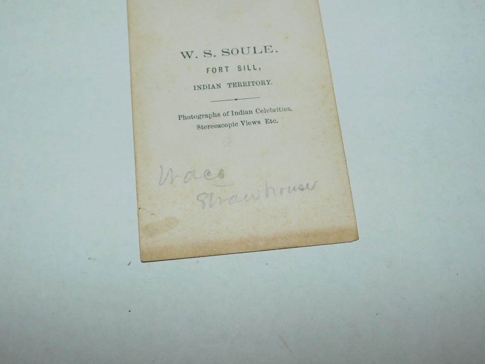 Indian Territory W.S. Soule Native American Waco Tribe Straw House CDV ...