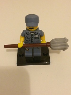 Series 15 Lego Mini Figure – Janitor | eBay UK