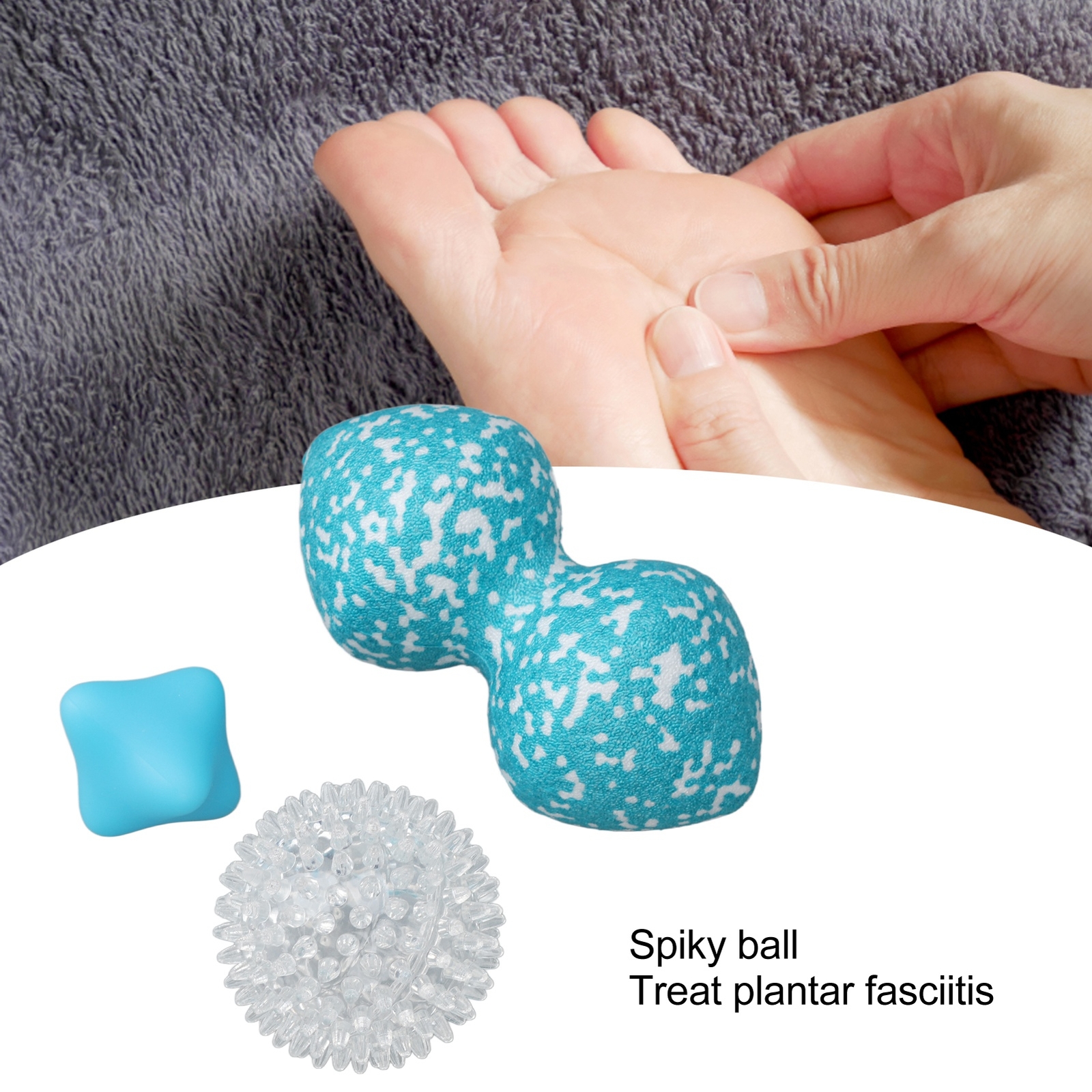 3x Massage Ball Set Myofascial Trigger Point Release Deep Tissue ...