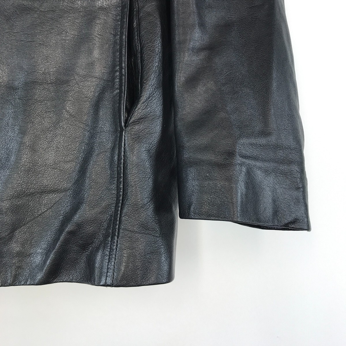 VTG Men's Gianni Versace Versus Leather Black Jacket Coat VTG Men's Gianni Versace Versus Leather Black Jacket Coat