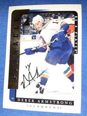 1996-97 Pinnacle Be a Player Autographs Derek Armstrong Auto New York ...