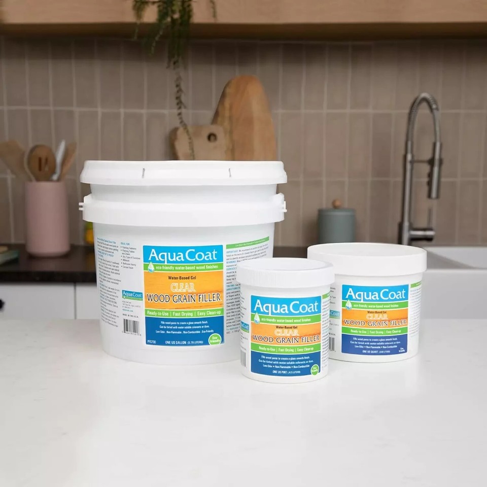 Water Based Wood Grain Filler Gel Fast Drying Low Odor Clear Wood ...