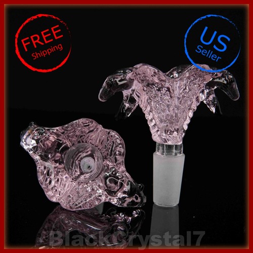 2.5" Handmade Pink Serpent Pillar Slider 14 mm Tobacco Smoking Bowl ...