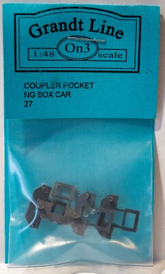 Grandt Line (On3) #27 Box Car Coupler Pocket -- Rio Grande | eBay