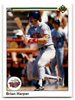 1990 Upper Deck #391 Brian Harper Minnesota Twins Baseball Cards EX/ ID ...