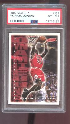 1999-00 Victory Dynamite Dunks #331 Michael Jordan PSA 8 Graded Card ...