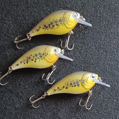 Handcrafted Bass Fishing Lures Floating Crankbaits Set of Three | eBay