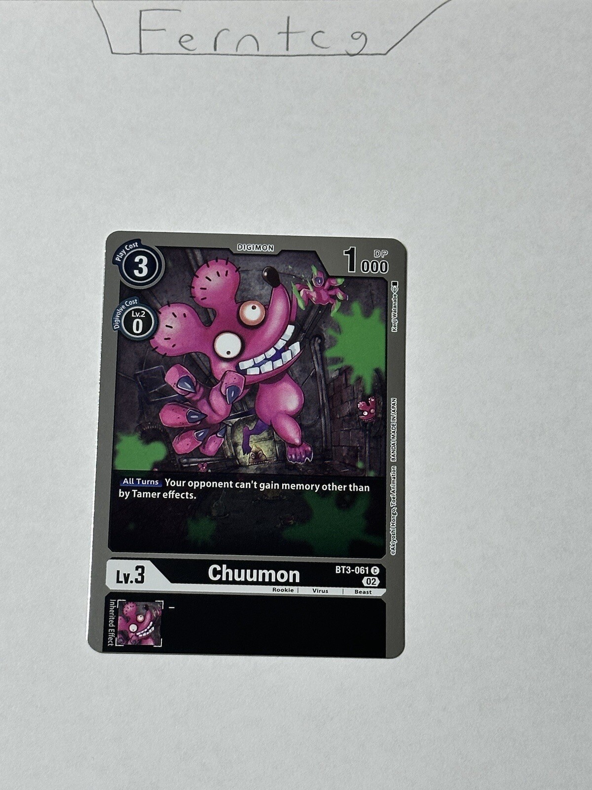 Digimon Chuumon (Reprint) Common NM Resurgence Booster Ships Same Day ...