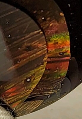 FIRE OBSIDIAN Rare From Glass Butte Oregon Beautiful High Quality Cab ...