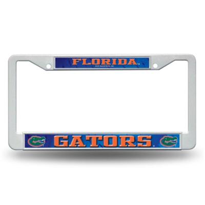 Florida Gators White Plastic License Plate Frame | eBay