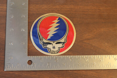 NEW GRATEFUL DEAD GOLD METAL SYF STICKER | eBay