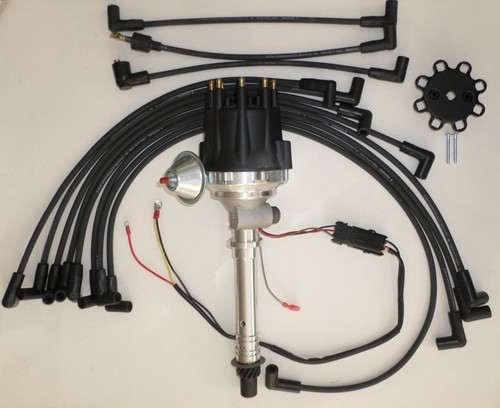 Small Cap CHEVY CORVETTE Tach Drive BLACK HEI Distributor,Wires over ...