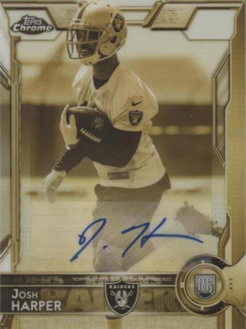 2015 Topps Chrome - Rookies Josh Harper #123 Gold Sepia Refractor ...