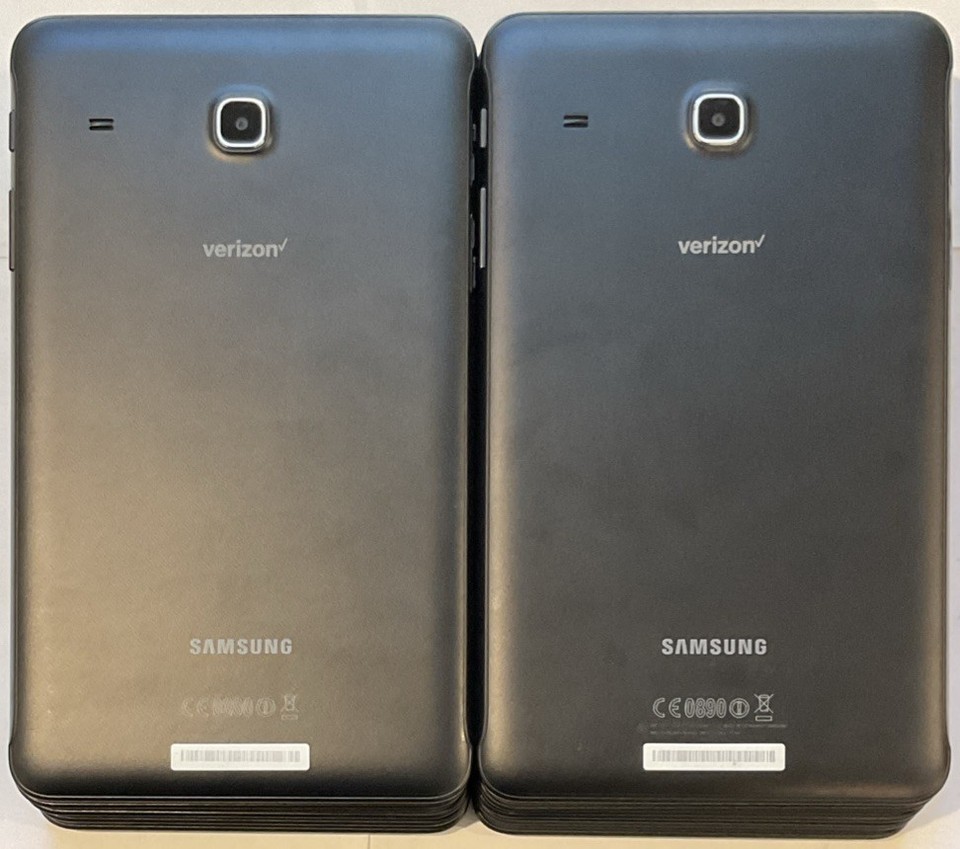 LOT OF 50 USED 8" SAMSUNG GALAXY TAB E, SM-T377V VERIZON 4G LTE Wi-Fi ...