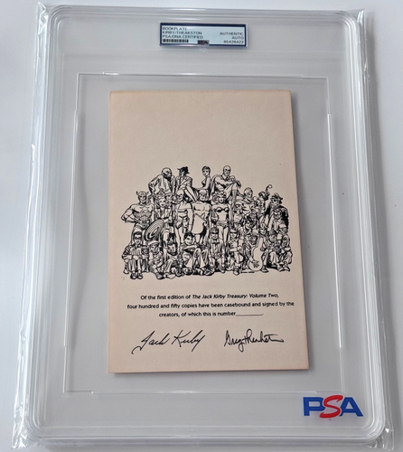 Jack Kirby "Avengers Co-Creator" Marvel Comics Signed Bookplate ...