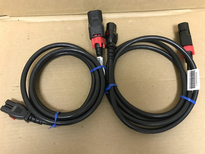 2x zLock Dual - Locking Notch C14 to Locking C15 Power Cord 2 METER (14 ...