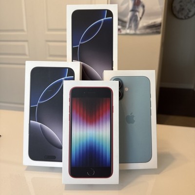 iPhone 16 Pro Max, iPhone 16, And iPhone SE Box Only Lot. | eBay