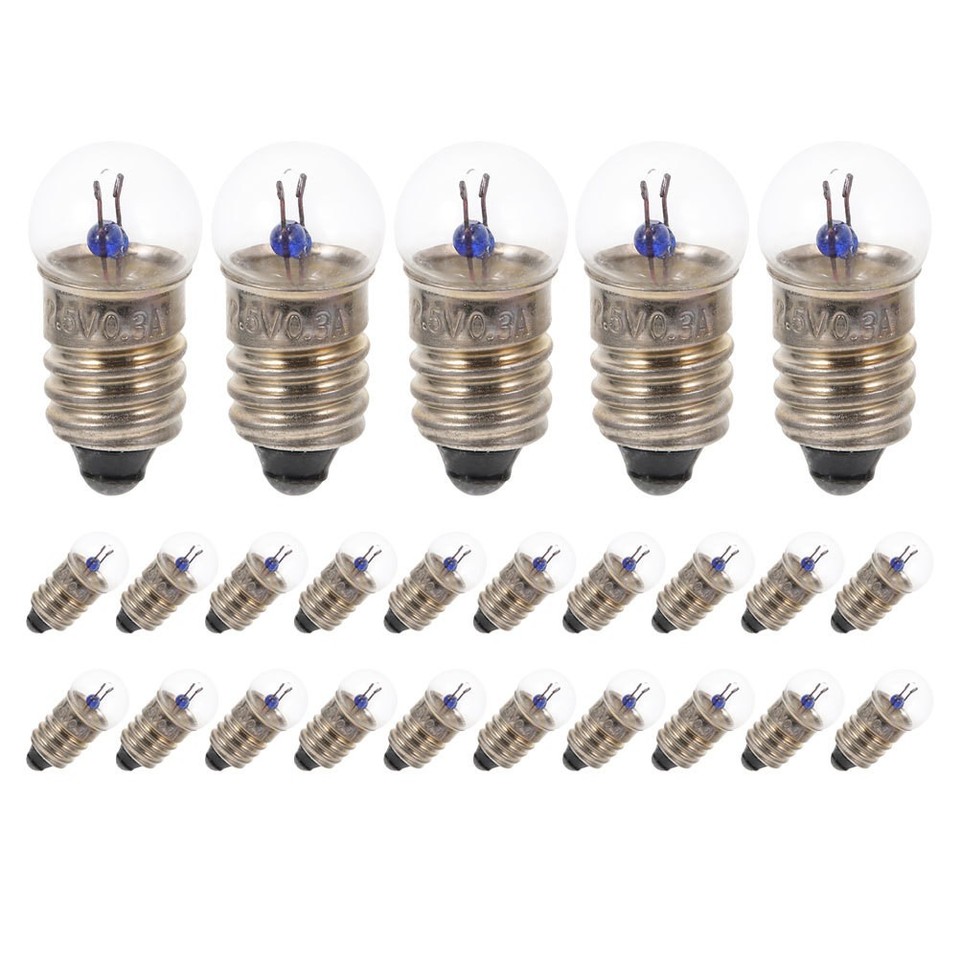 25pcs Mini Screw Base Light Bulbs Replacement Miniature Bulbs for ...