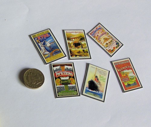 G SCALE GARDEN GAUGE WEATHERPROOF 6 PACK T4 RAILWAY TRAVEL ADVERTISING ...