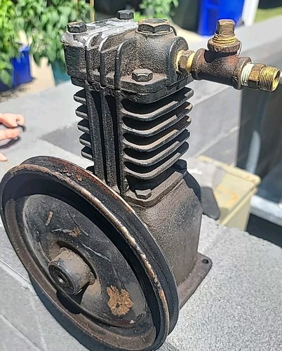 Vintage air compressor pump GREAT COMPRESSION! | eBay
