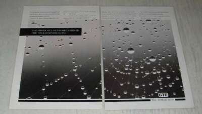 1989 GTE Telecommunications Ad - The power of a network designed for | eBay
